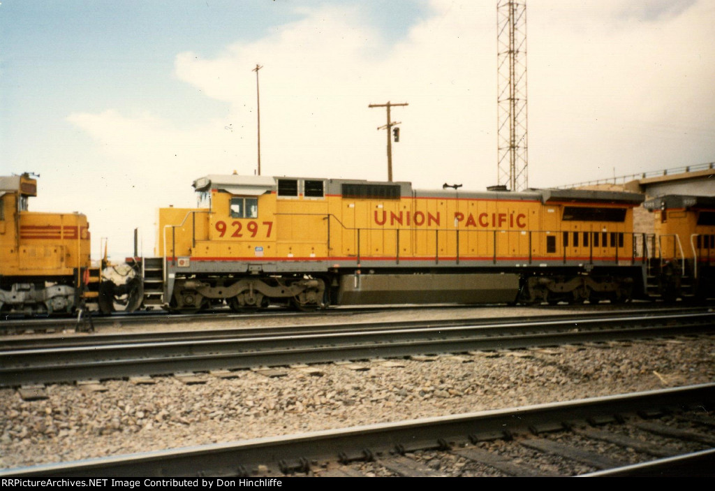 UP 9297 - C40-8 - Laramie WY - 1990